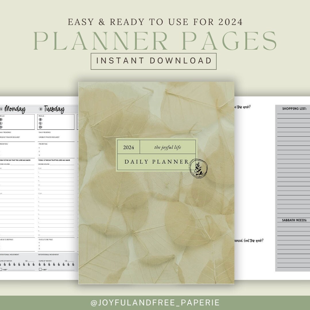 2024 Joyful Life Planner - Etsy