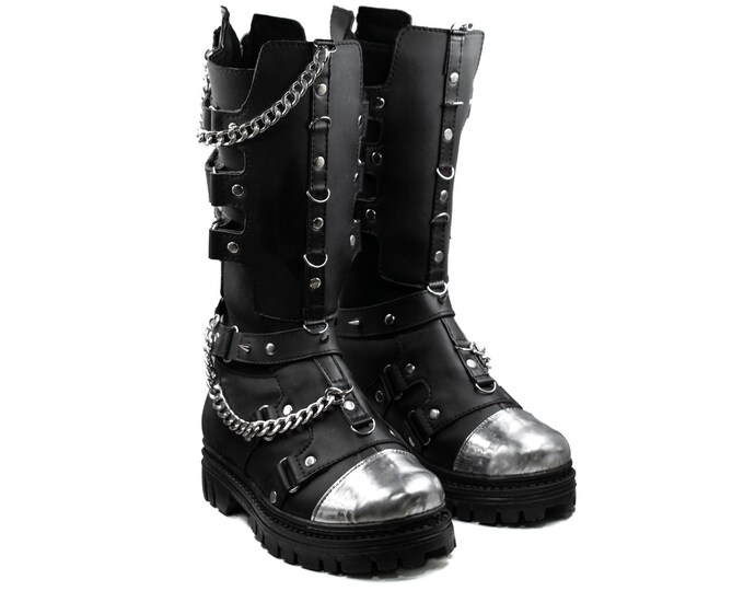 Calamity Boots | Headbanger Boots | Handmade Vegan Alternative Footwear ...