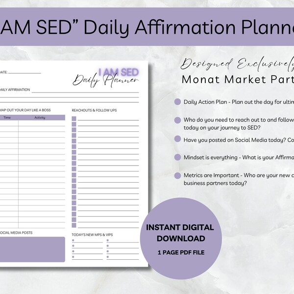 Monat Planner - Etsy