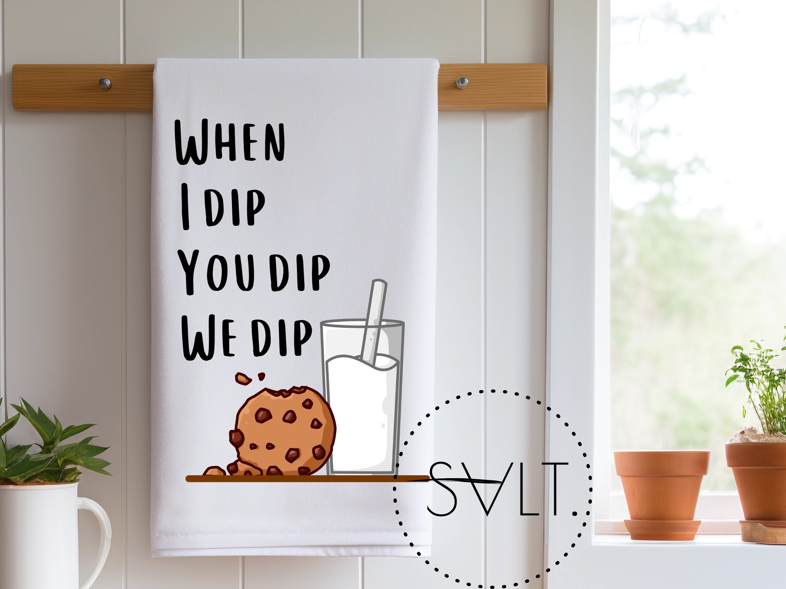 When I Dip You Dip We Dip Funny Tea Towel, Cookies and Milk, Da Dip Freak Nasty, 90s Hip Hop ...