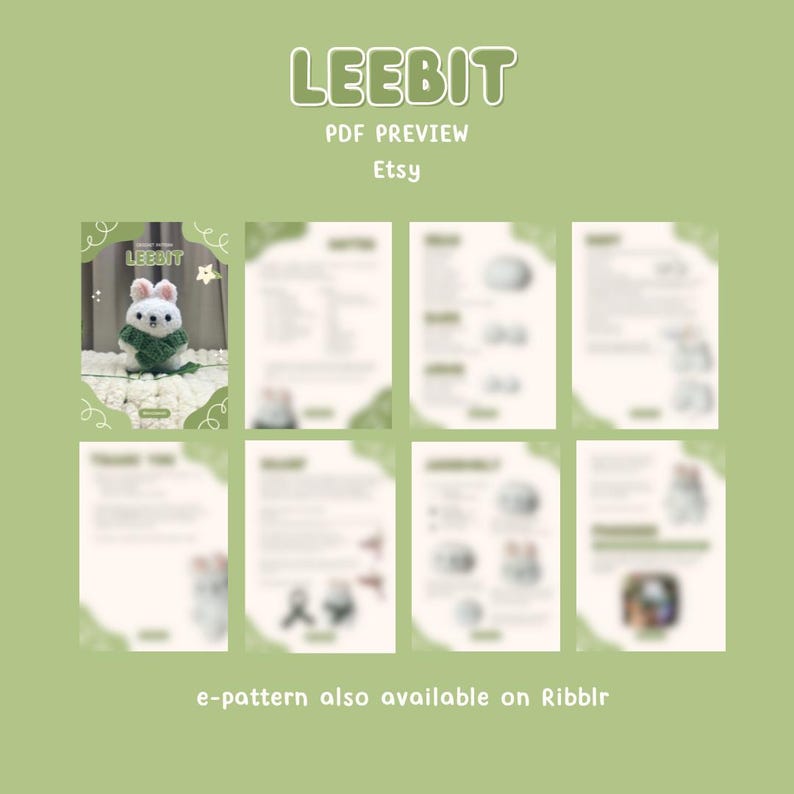 Cozy Leebit SKZOO Crochet Pattern [PDF] - Etsy