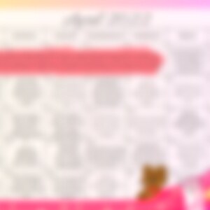 ABDL Bedwetting Training April Calendar 2023 Calendar - Etsy