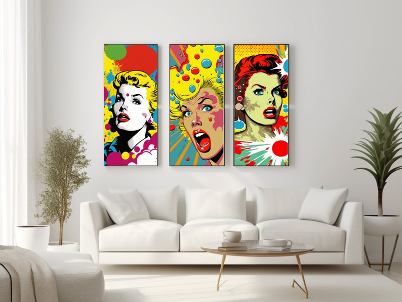 Pop Art Bundle of 3 Posters Instant Download High Quality - Etsy