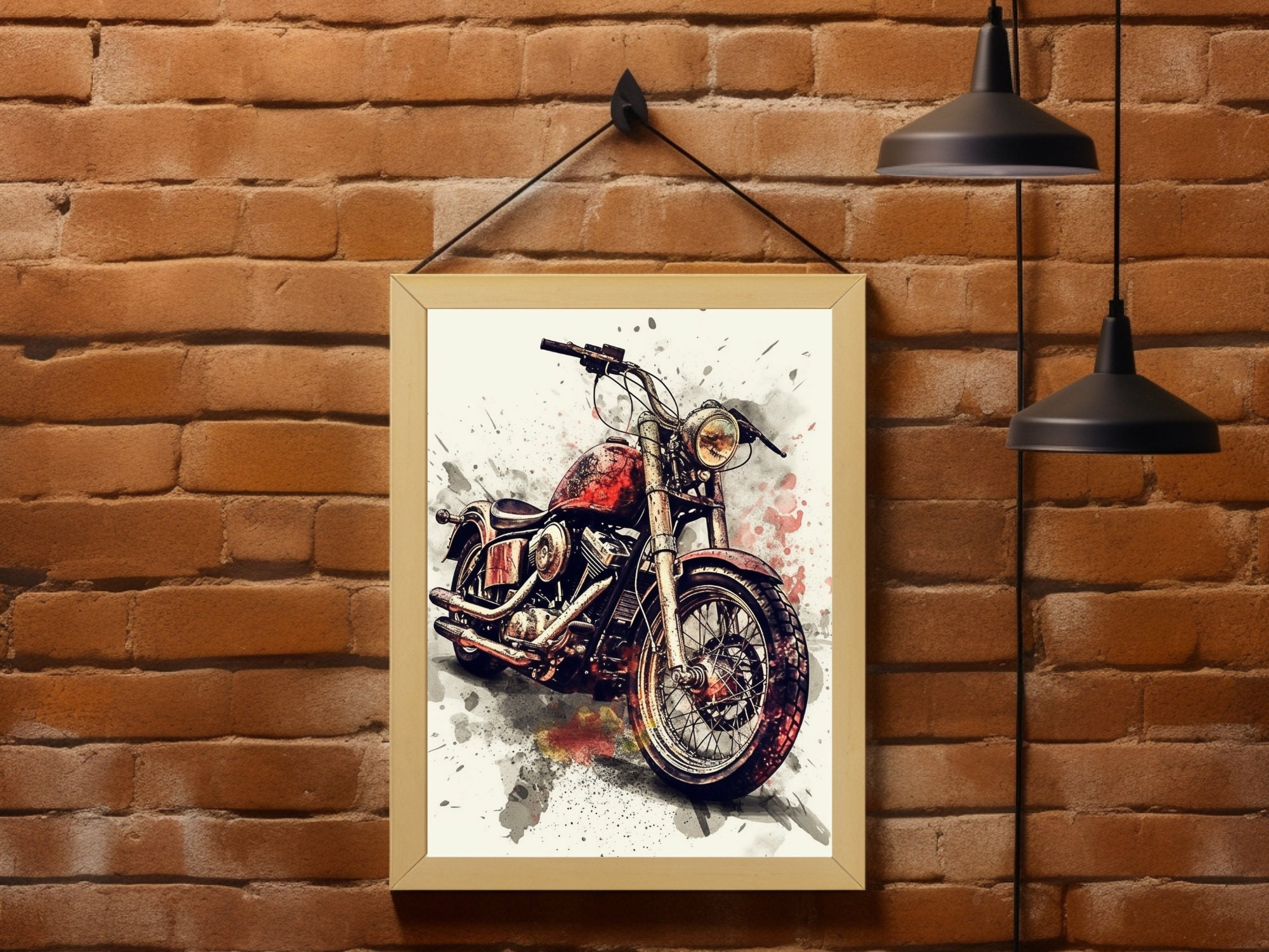Retro Poster decorate Your Space With Our Vintage Chopper Poster Ideal ...