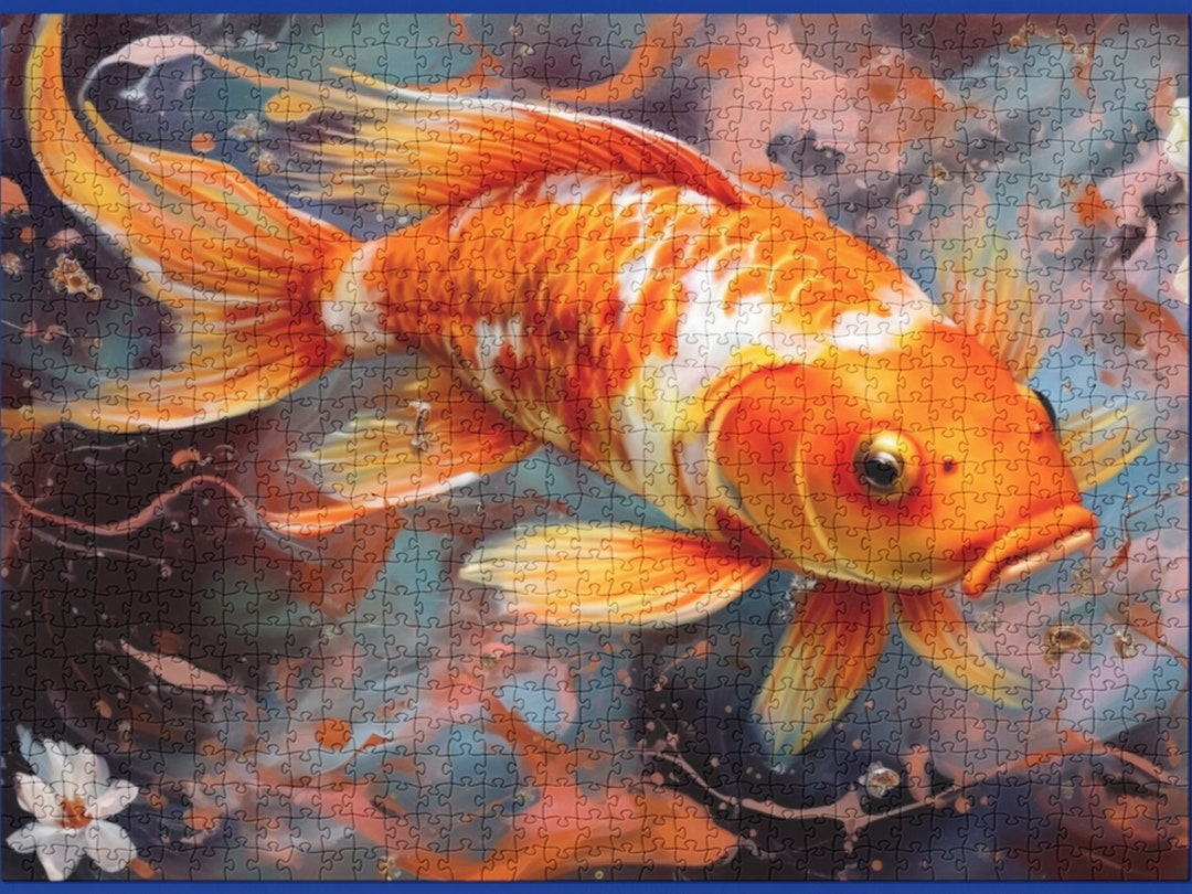 Koi Fish Jigsaw Puzzle artistic Puzzle for Relaxation Family Activities ...