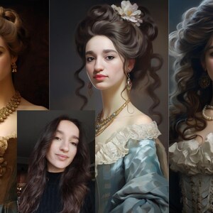 Custom Rococo Art Portrait From Photo | Personalized Rococo Paintings ...