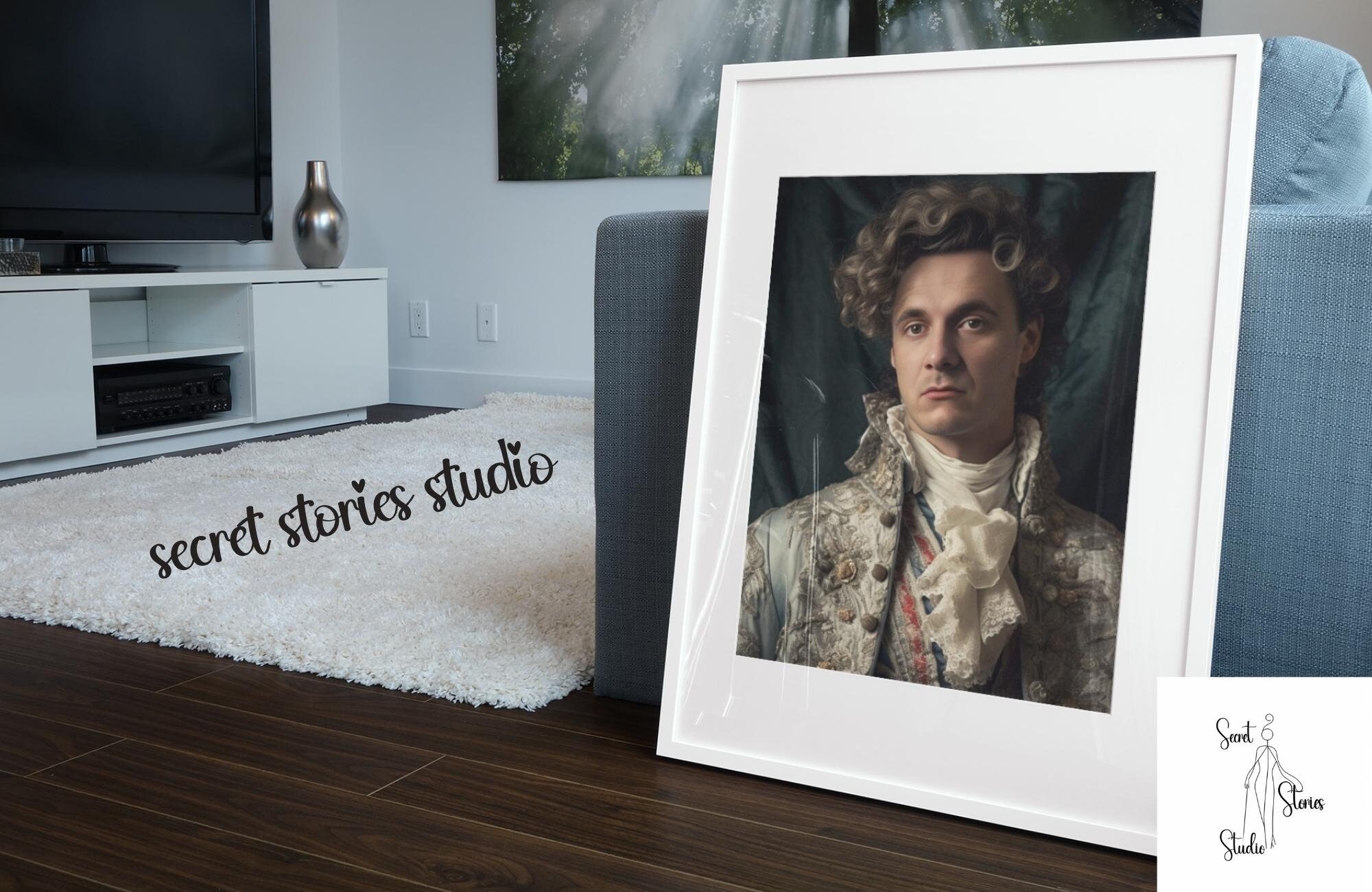 Custom Rococo Art Portrait From Photo Personalized Rococo Paintings ...