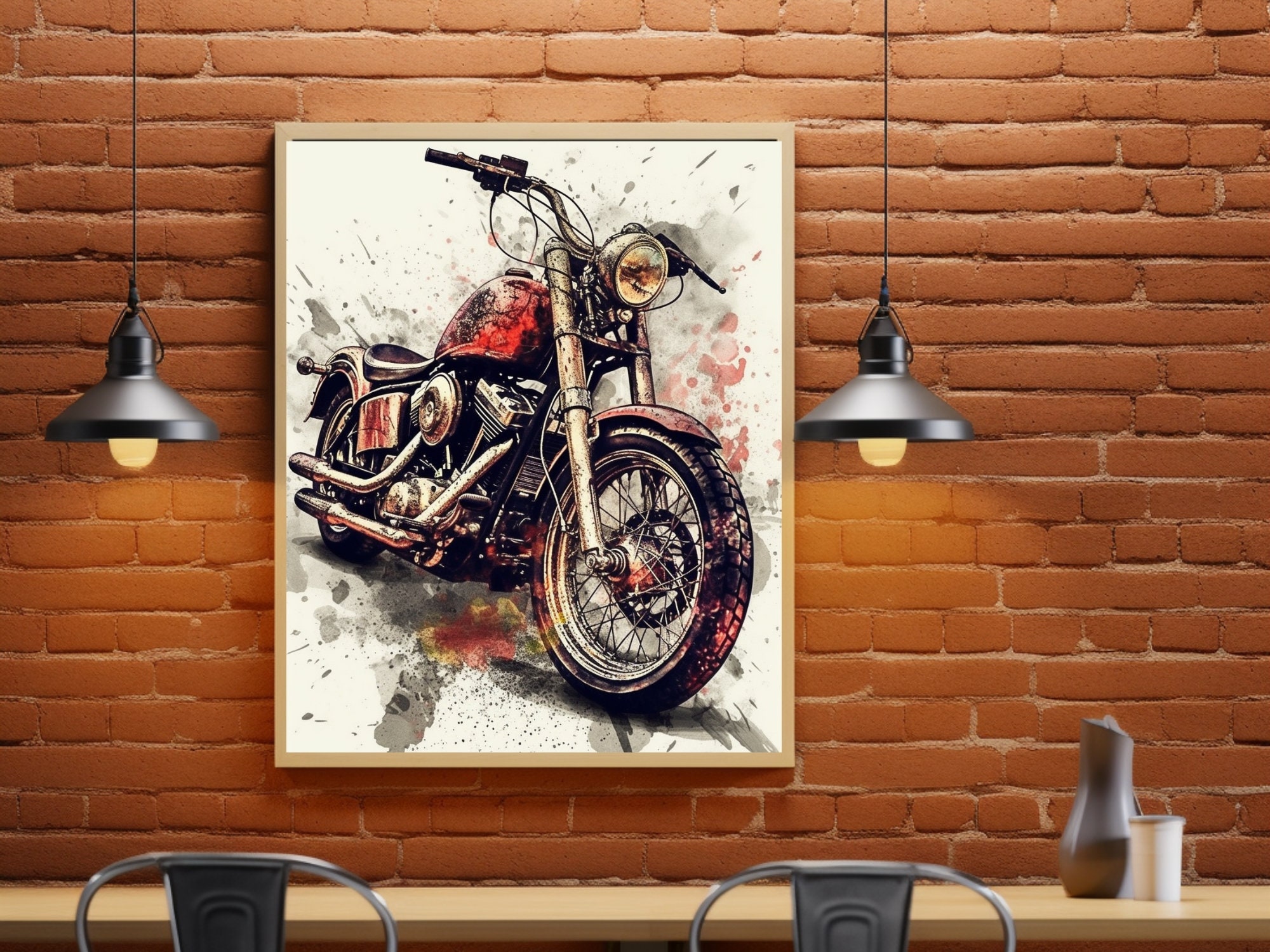 Retro Poster |decorate Your Space With Our Vintage Chopper Poster ...