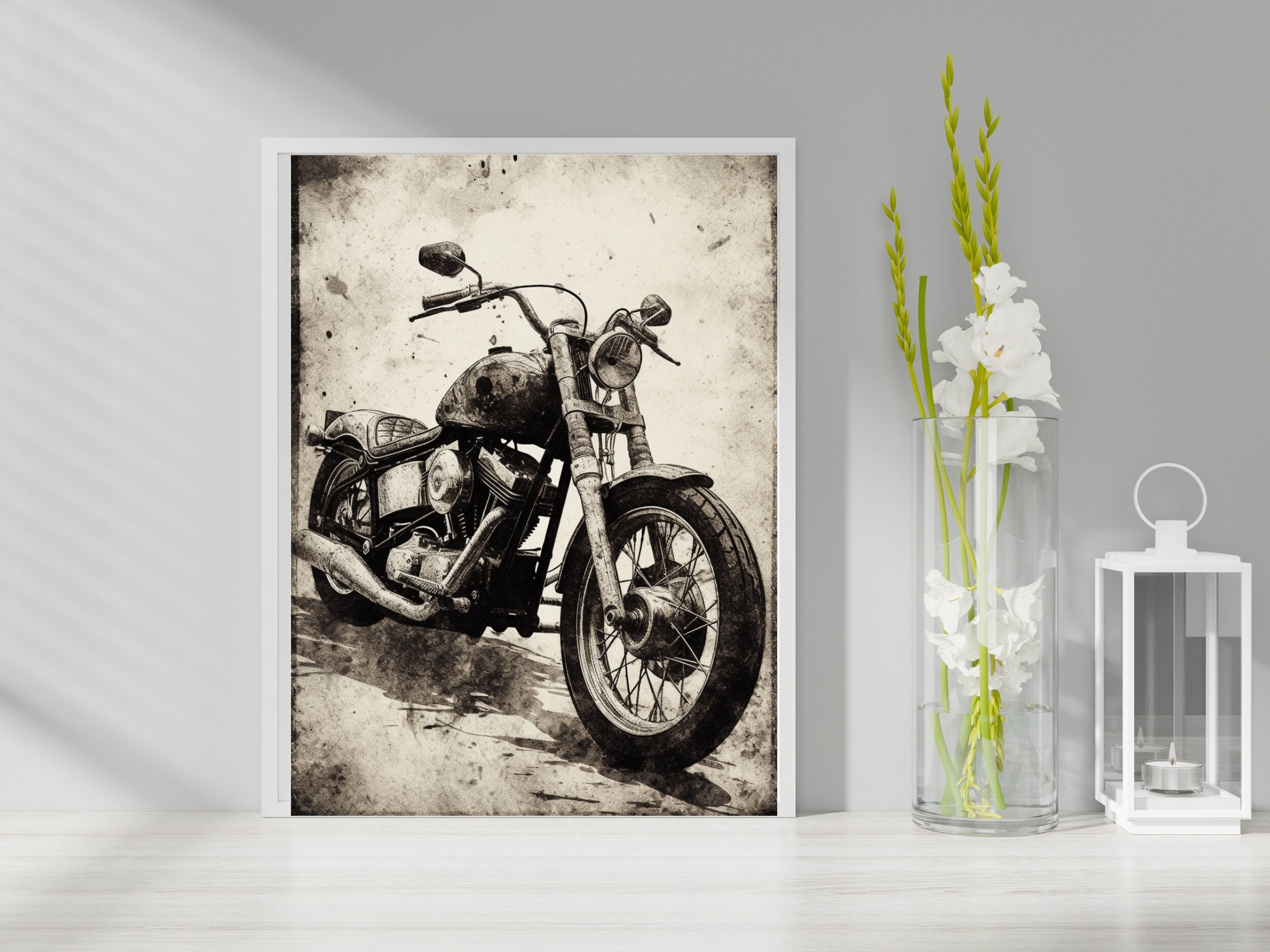 Retro Poster decorate Your Space With Our Vintage Chopper - Etsy