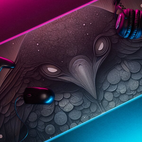 Raven Mousepad - Etsy