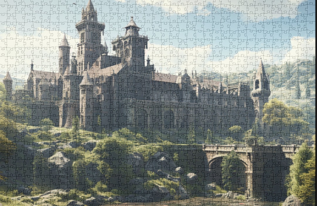 Gothic Castle Jigsaw Puzzle unique Art Puzzle for Adults, Perfect Gift ...
