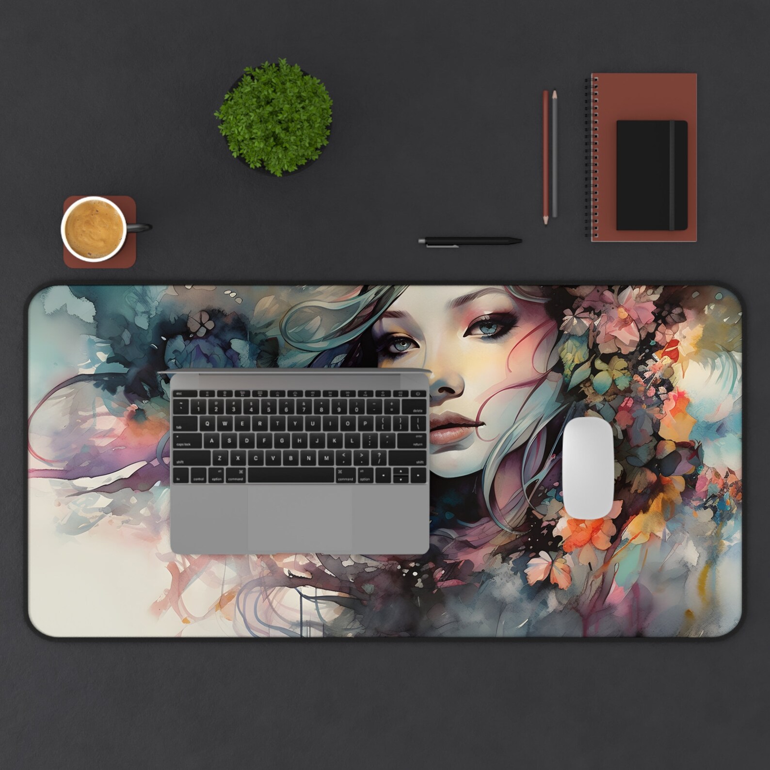 Elegant Woman Mouse Pad Fantasy Art Desk Mat for Gamingoffice Decor - Etsy
