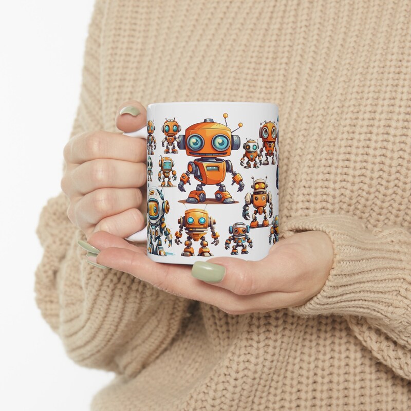 Robot Mug - Etsy