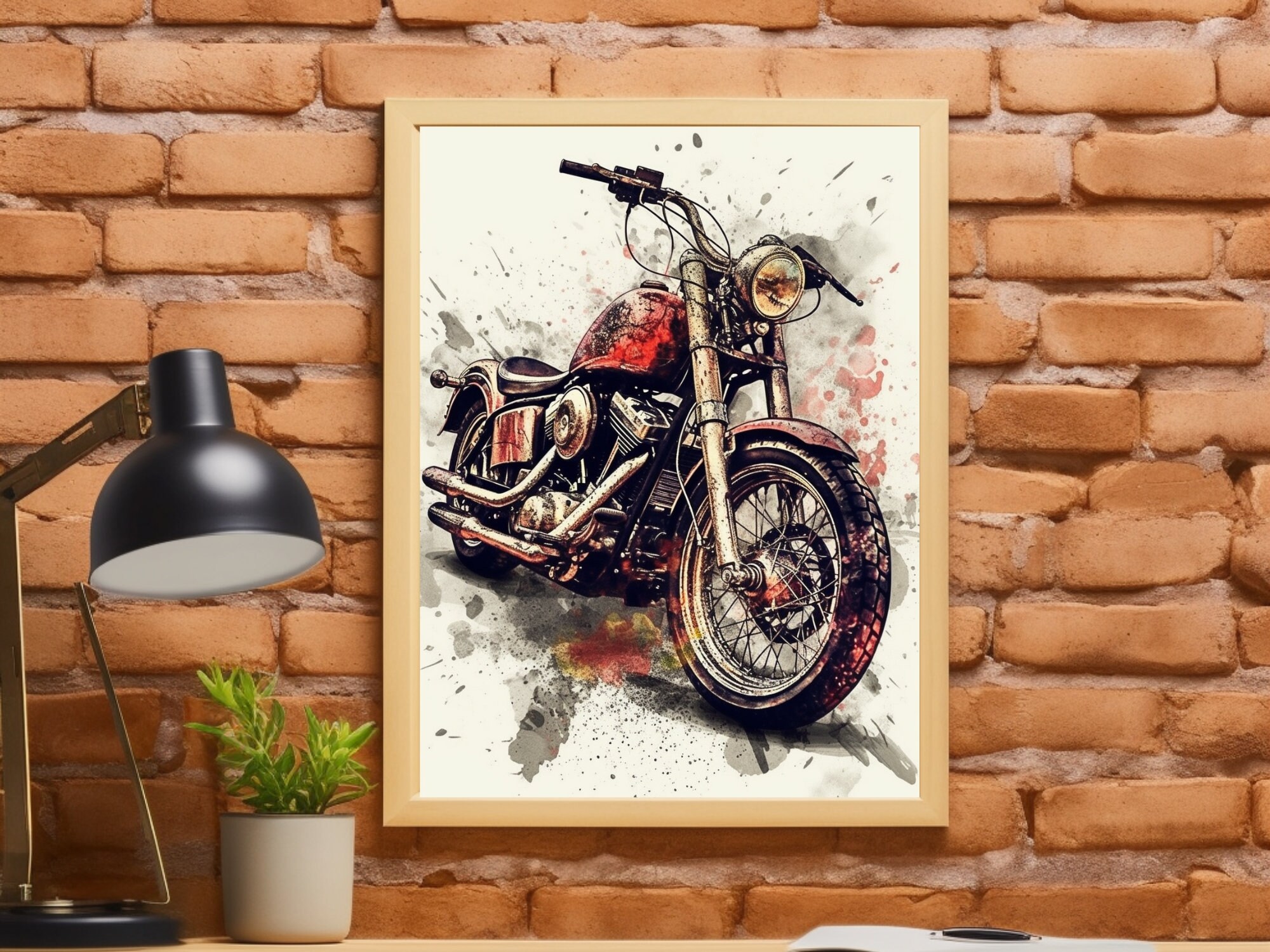 Retro Poster decorate Your Space With Our Vintage Chopper Poster Ideal ...