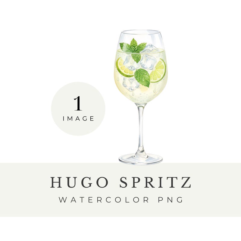 Hugo Spritz Glass - Etsy UK
