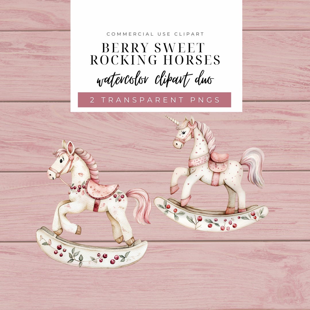 Rocking Horse Clipart, Nursery Clipart Png, Baby Shower Clipart ...