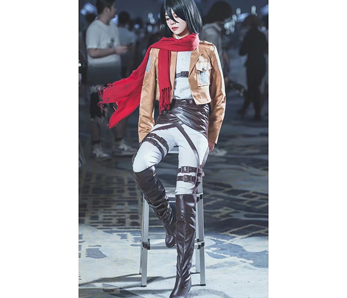 Attack on Titan Cosplay Costume,a Complete Set of Clothes, Halloween ...