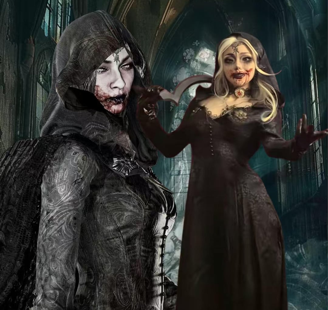 Resident Evil Village, Dimitrescu Daughters Dress |cosplay Costume ...