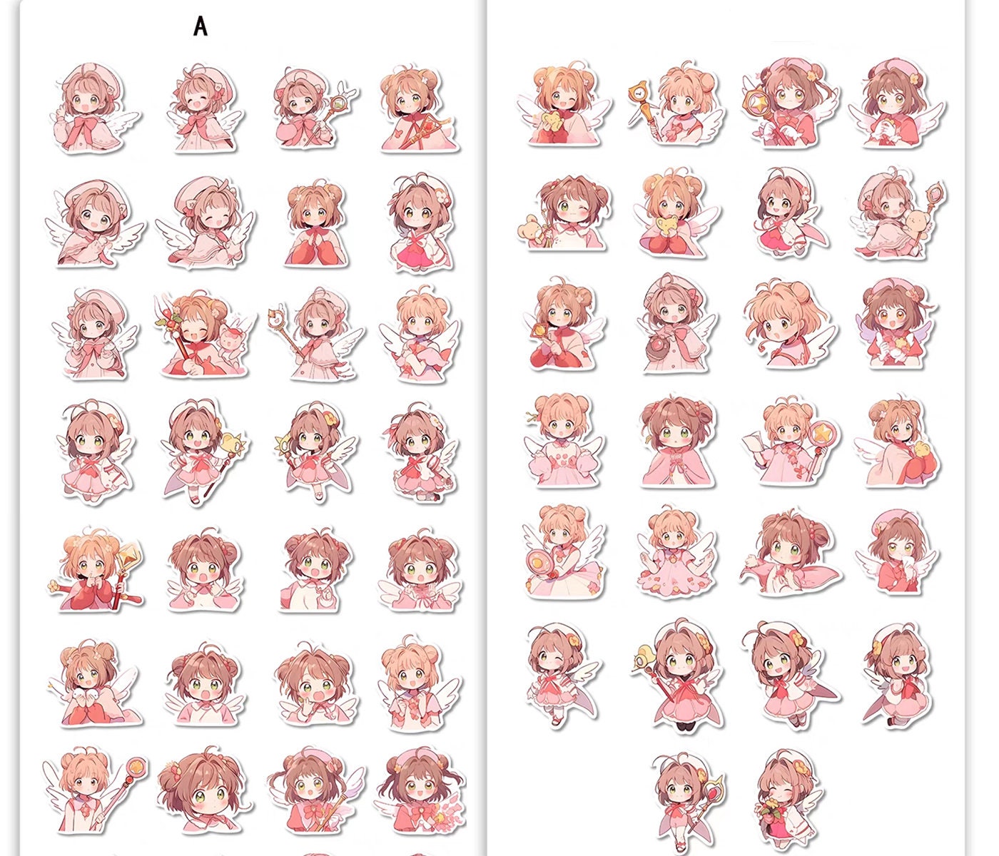 Cardcaptor Sakura Stickers 54 Pieces Cartoon Cute Stickers - Etsy