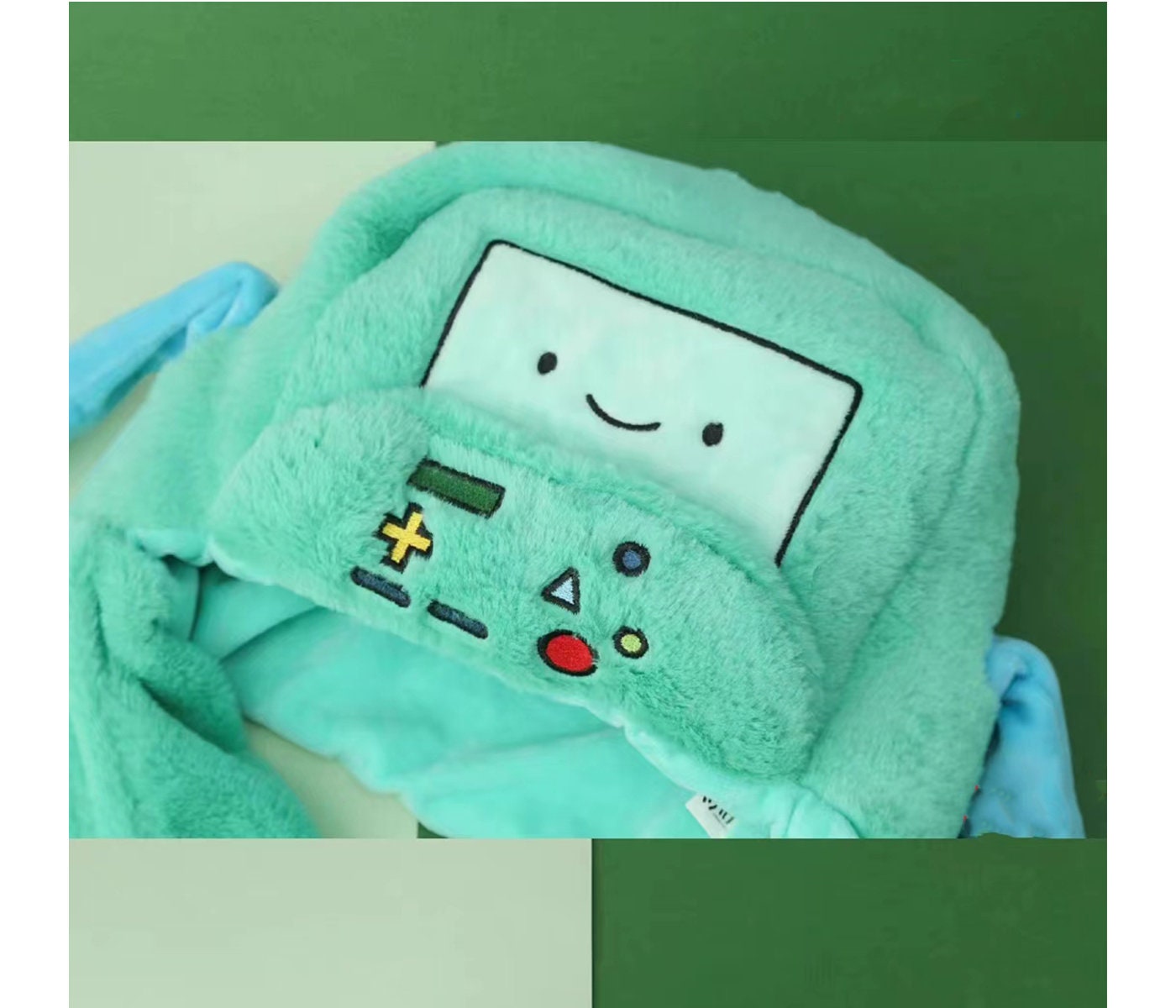 Adventure Time BMO Hatplush Ear Activity Jump Bag Cap - Etsy