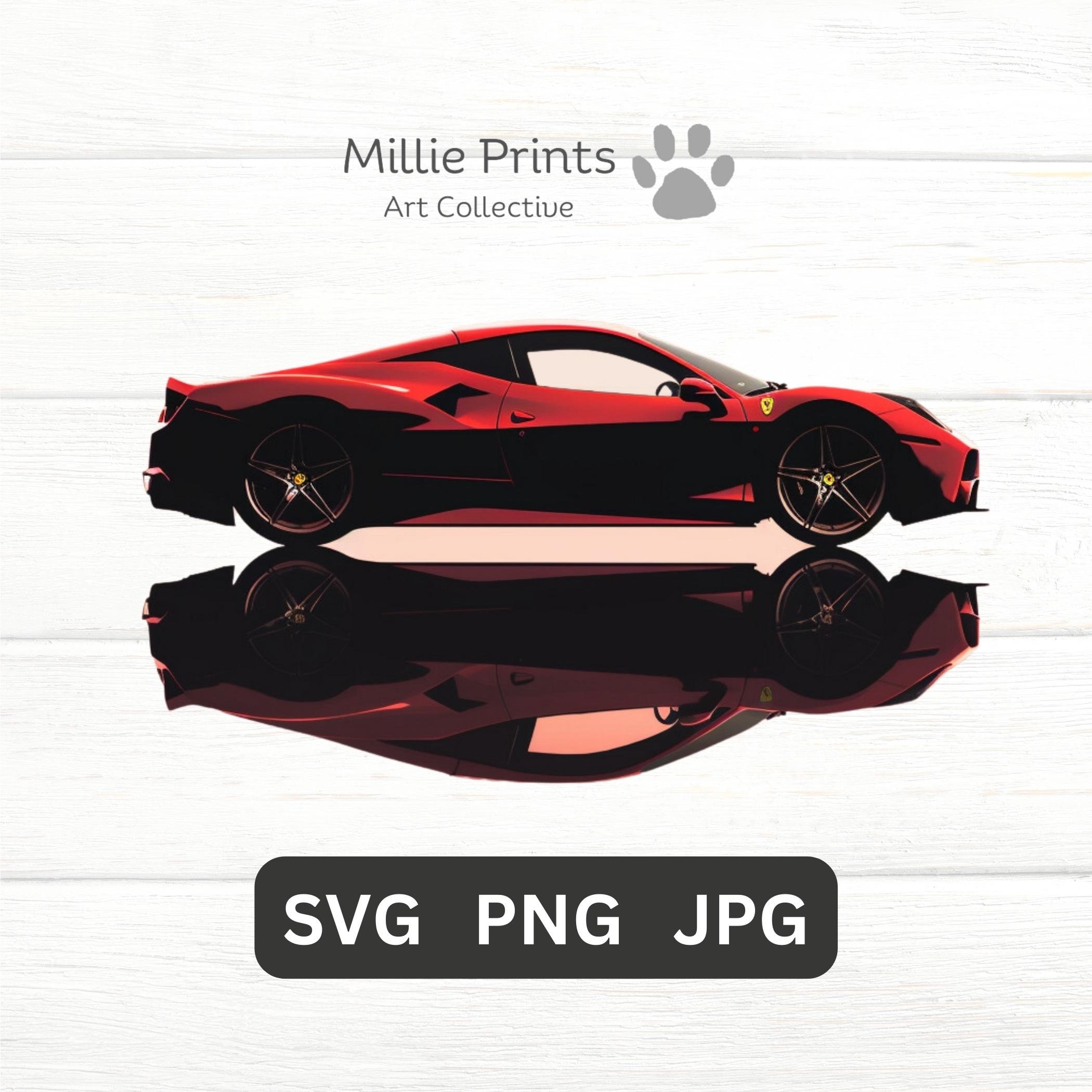 Ferrari SVG PNG Clipart Red Ferrari Png Car Wall Art Ferrari Clip Art ...