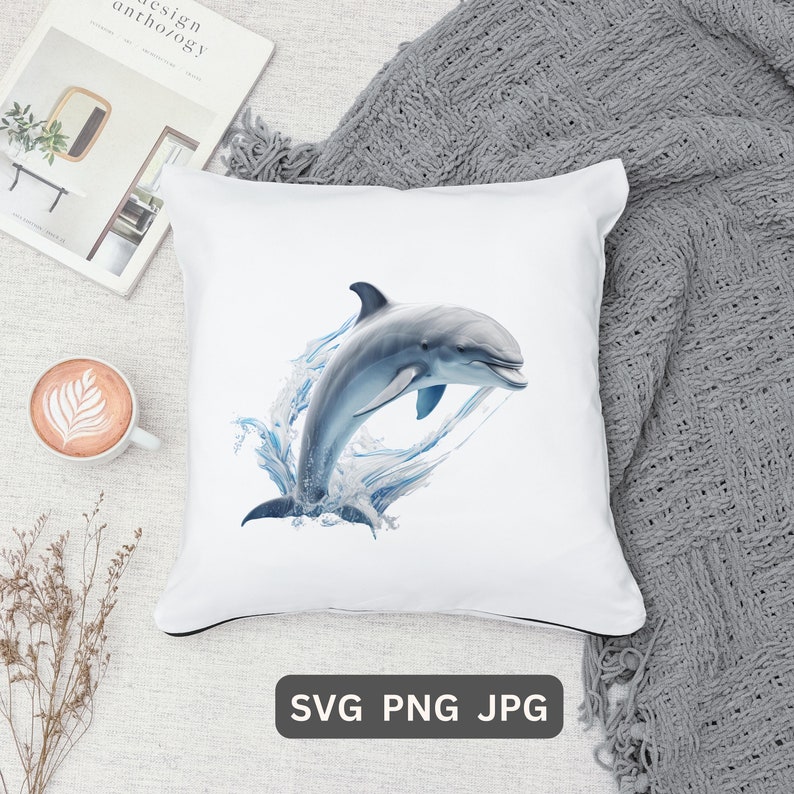 Dolphin SVG PNG JPG Dolphin Cut File Dolphin Cricut Clipart Graphics ...