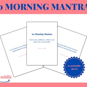60 Printable Morning Mantras for Boosting Confidence Printable Mantras ...
