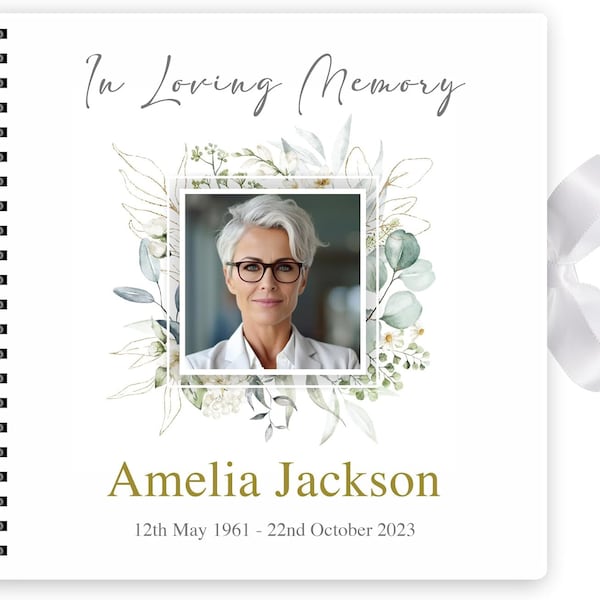 Condolence Book - Etsy