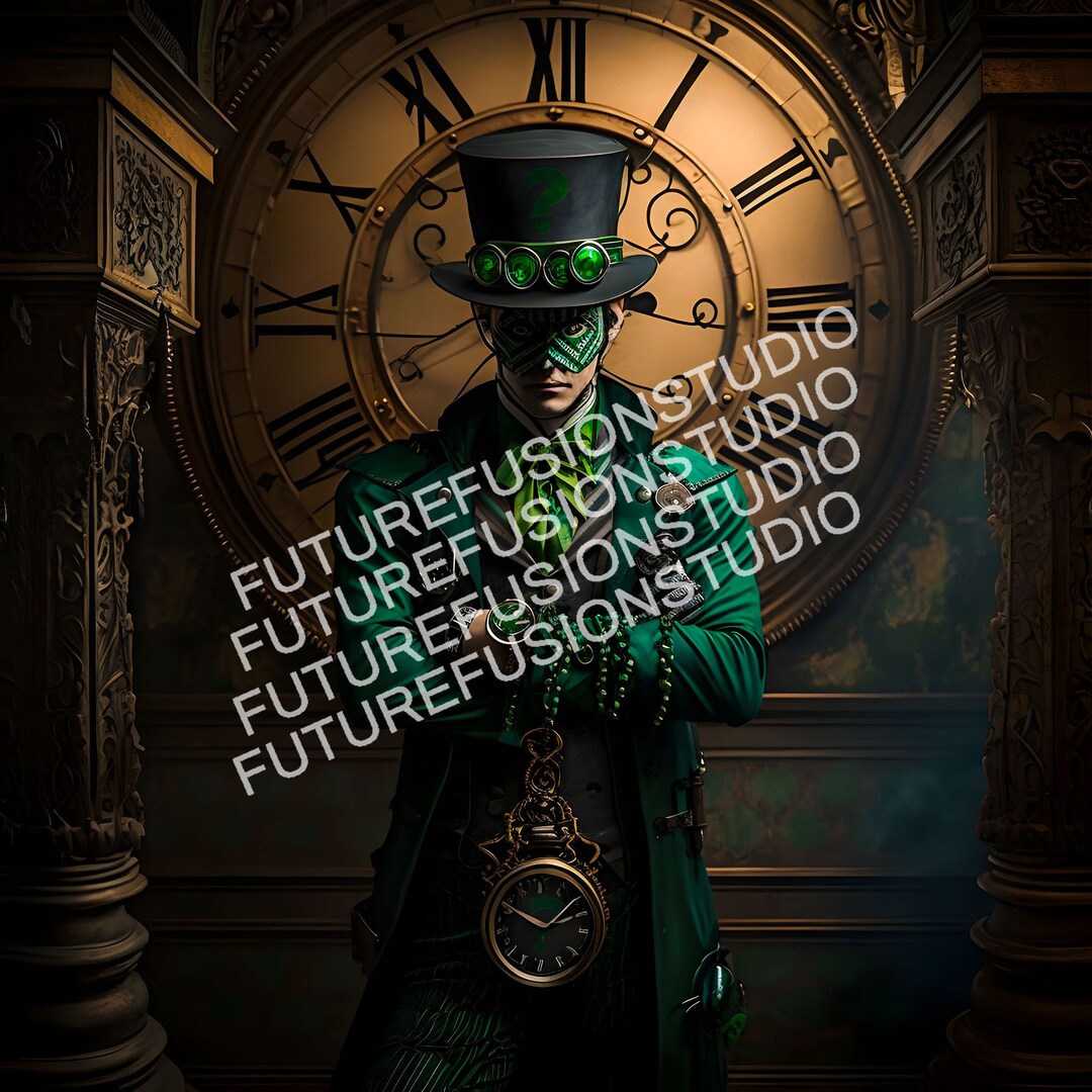 The Riddler's Enigmatic Contraption: Ai-generated Art - Etsy