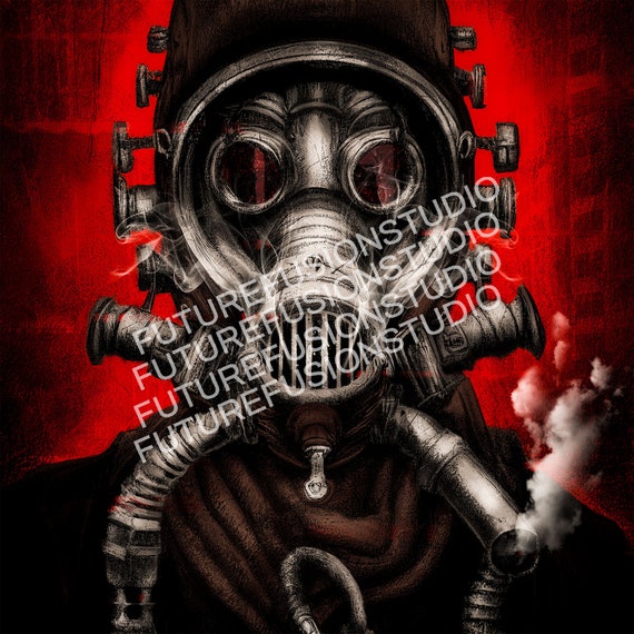 Steampunk Gas Mask Wallpaper