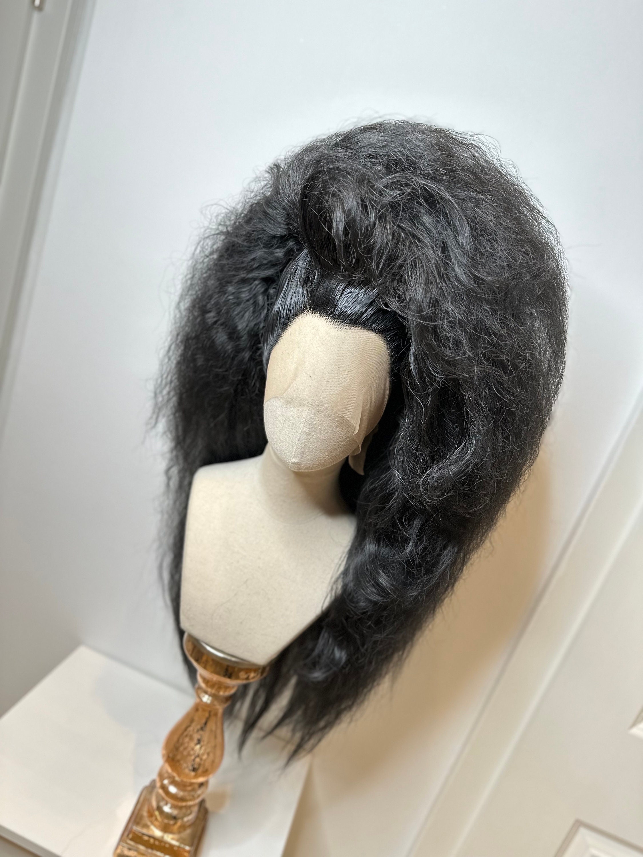 Big 80s Wig Black - Etsy