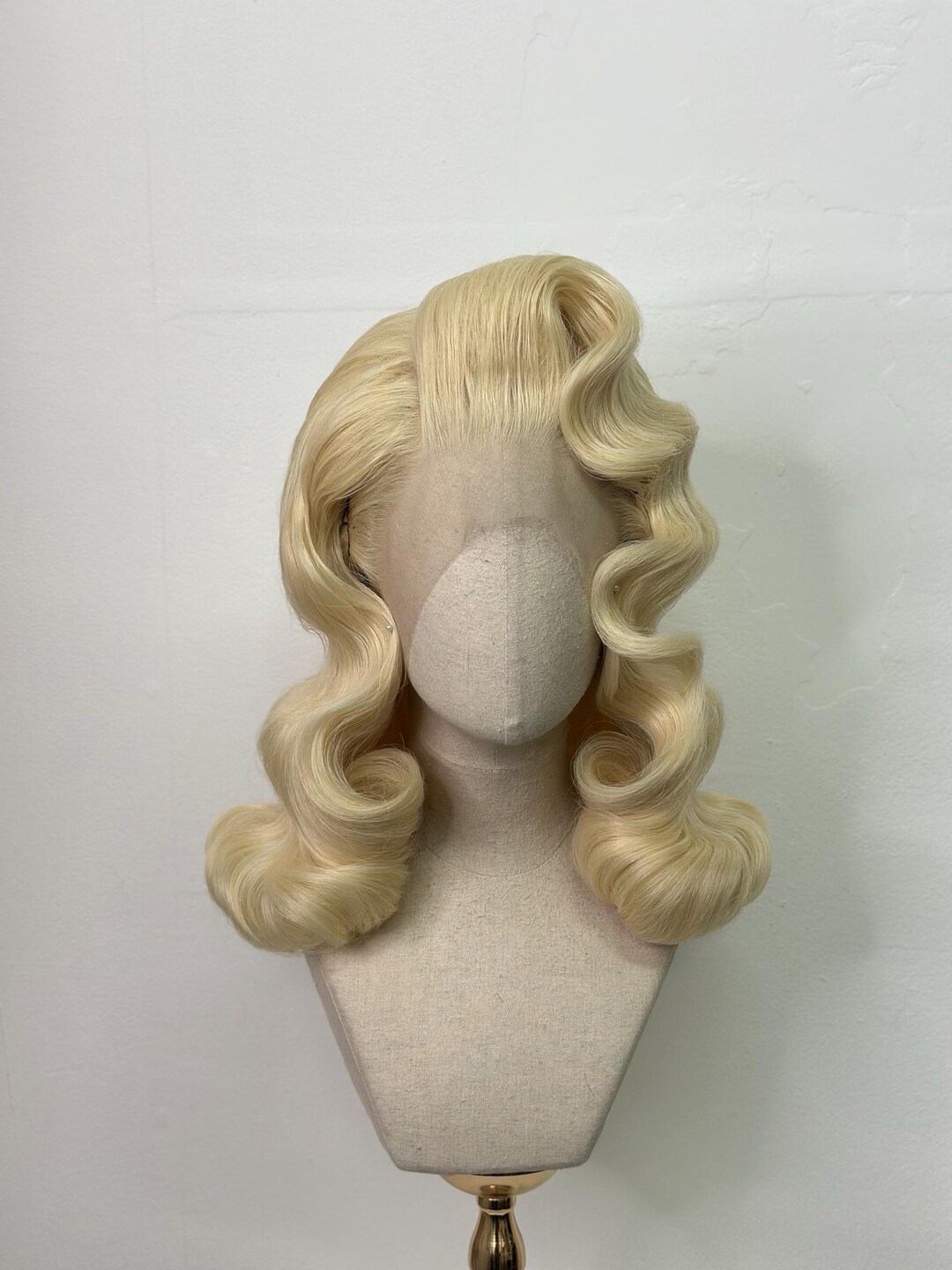 Classy 40s History Wig Vanilla Blonde - Etsy