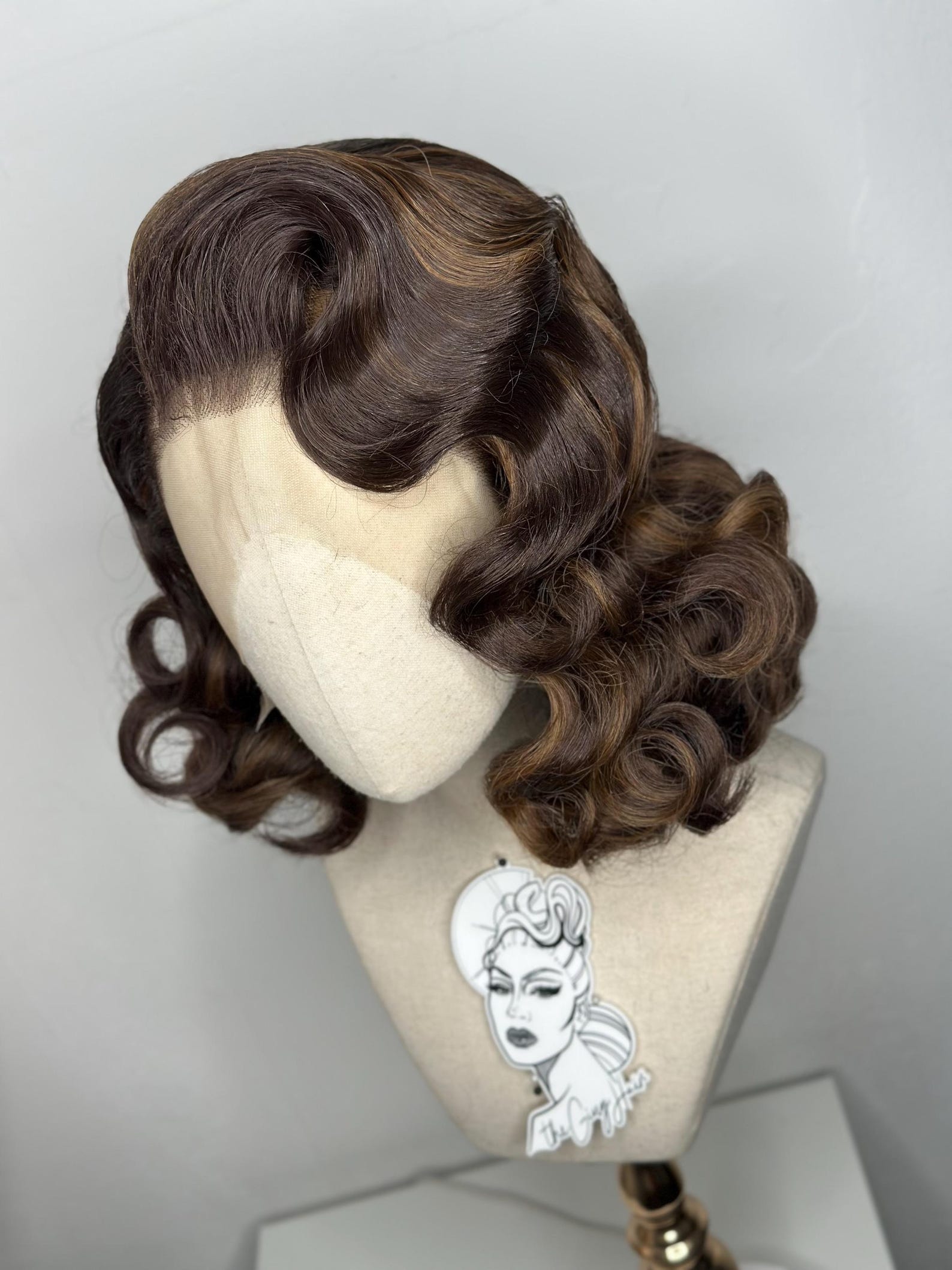 Classy 40s History Wig Shoulder Length Dark Brown Mix - Etsy