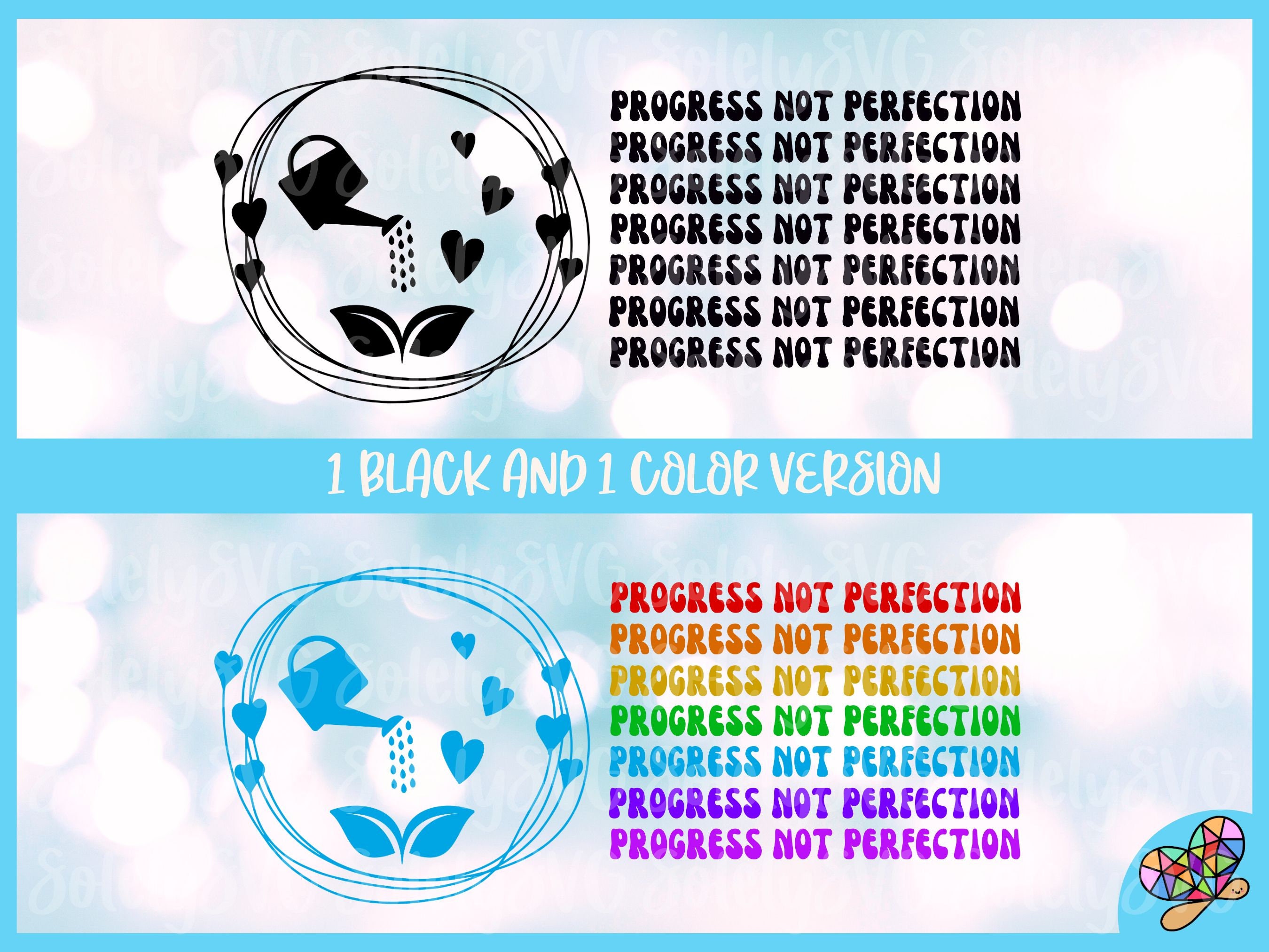 Progress Not Perfection Svg Png Cut File Silhouette - Etsy