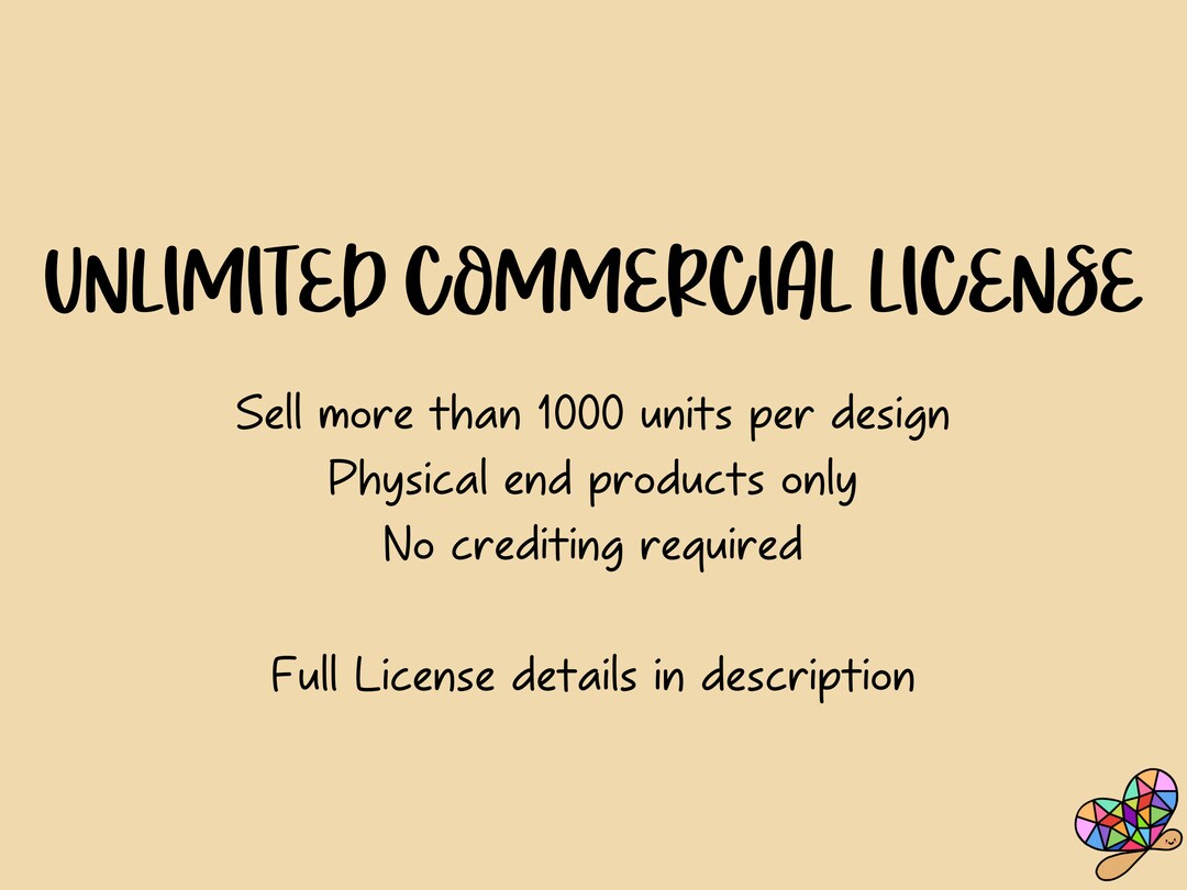 Solelysvg Unlimited Commercial License More Than 1000 Units - Etsy