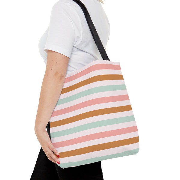 Striped Beach Bag - Etsy