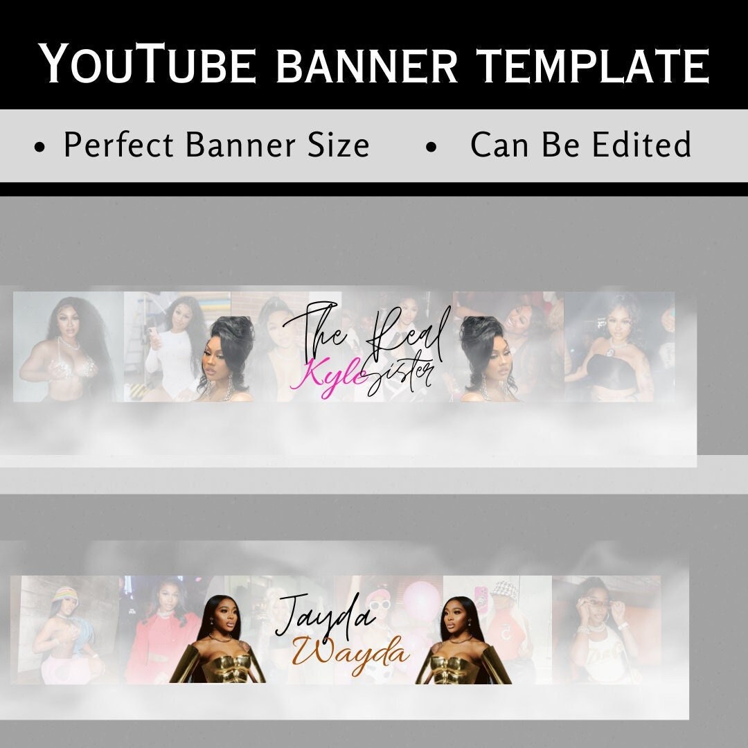 Youtube Banner | Youtube Banner Template - Etsy
