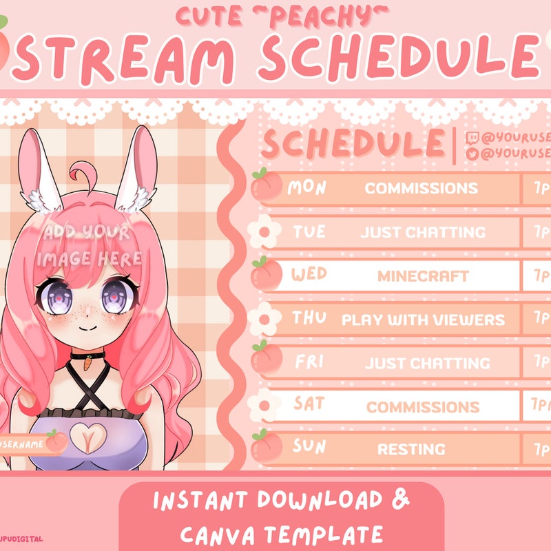 Vtuber Schedule - Etsy