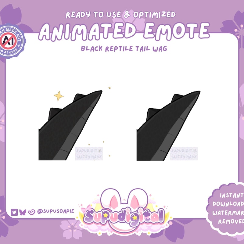 Black Dragon Furry Tail - Etsy