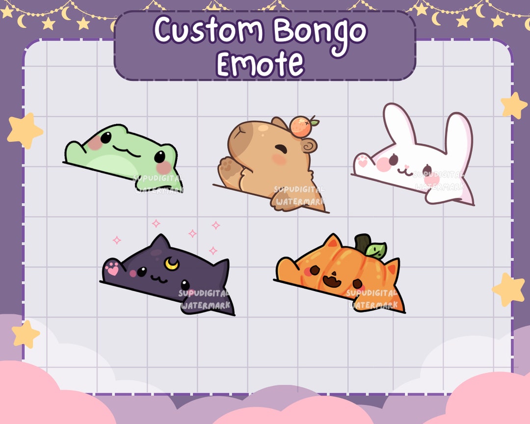 CUSTOM Animated Bongo Cat Twitch Discord Emotes YCH Commission - Etsy