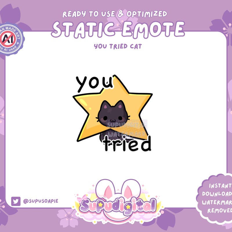 Premade Emotes Cat - Etsy