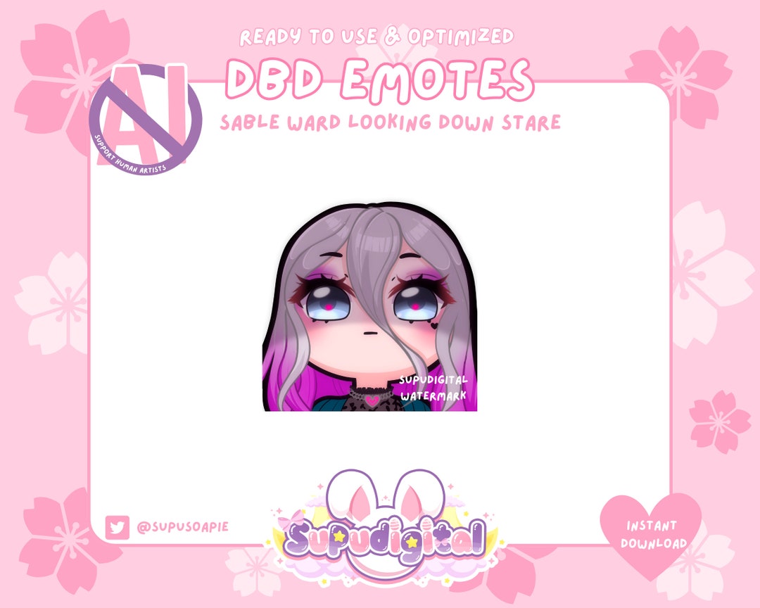 DBD Sable Ward Stare down Emote 'NO A.I.' Dead By Daylight Twitch ...