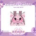 Cute ANIMATED Twitch Emote, Luna Pink Moth Emote, UWU Blush Emote, Chibi Kawaii Moth, Discord ...