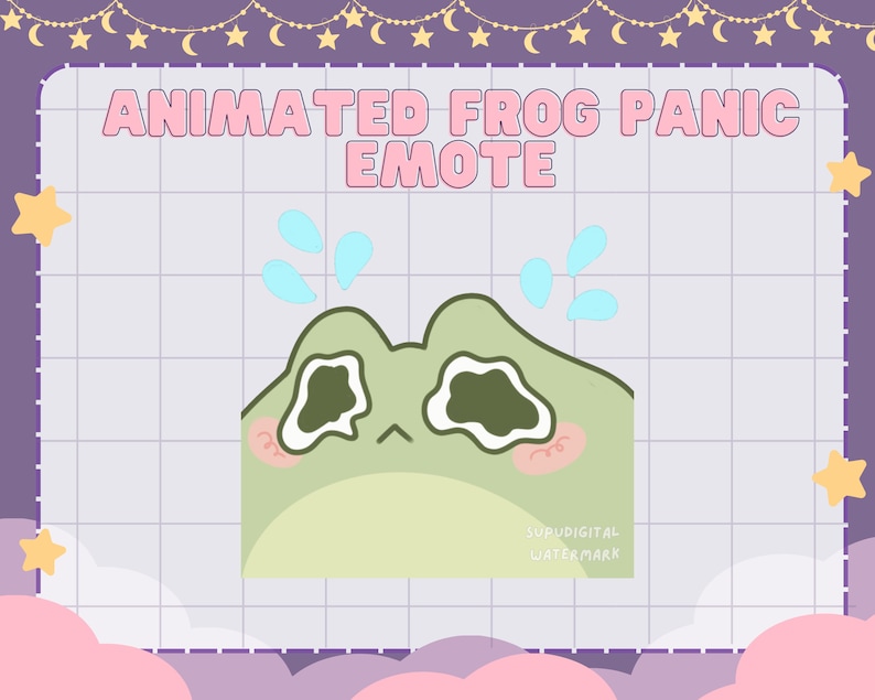 Animated Goofy Frog Panic Emote: Twitch, Discord (GIF) - Etsy
