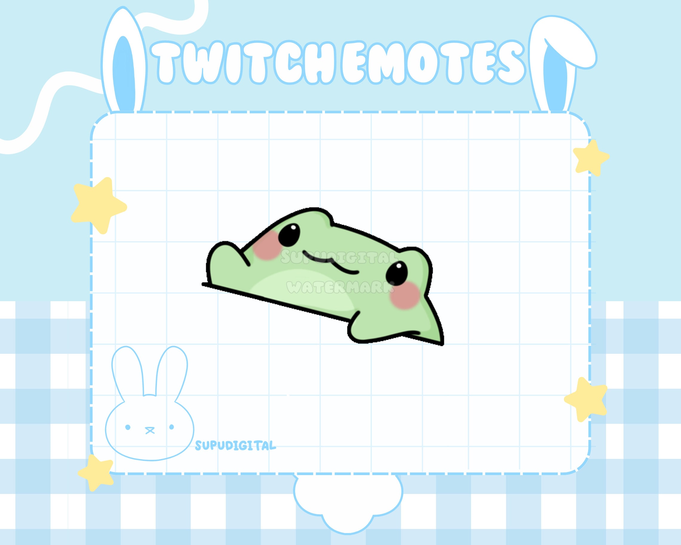 Frog Bongo Cat ANIMATED Twitch Discord Streamer Emote Cute Kawaii - Etsy