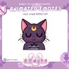 Cute ANIMATED Twitch Emote, Green Moth Emote, UWU Blush Emote, Chibi Cottagecore, Discord ...