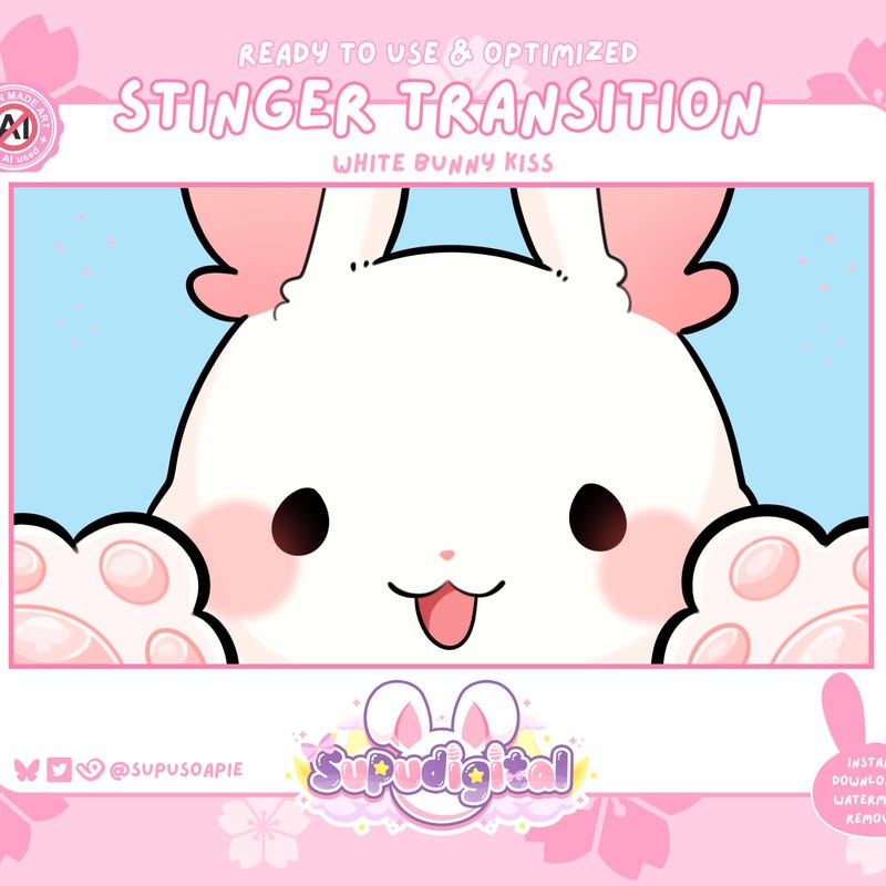 Bunny With Flowers Panels - Etsy UK