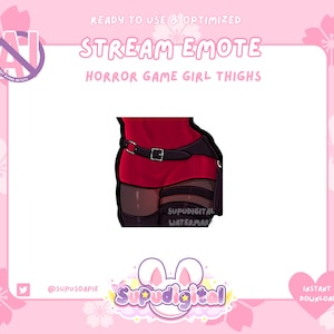 Twitch Emote Horror Game Girl Thighs | Youtube, Kick, Discord, Tiktok ...