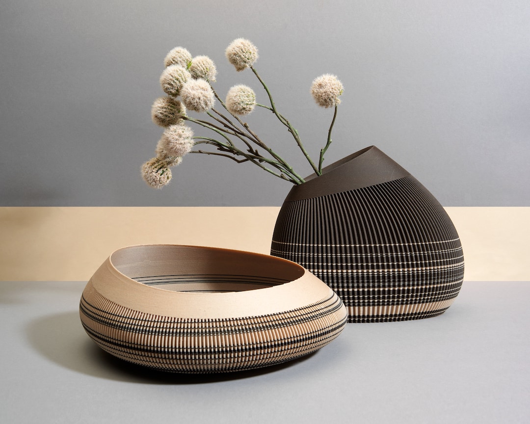 KASEKI - Unique 3D Minimalist Japandi Vase for Dried Flower Vase ...