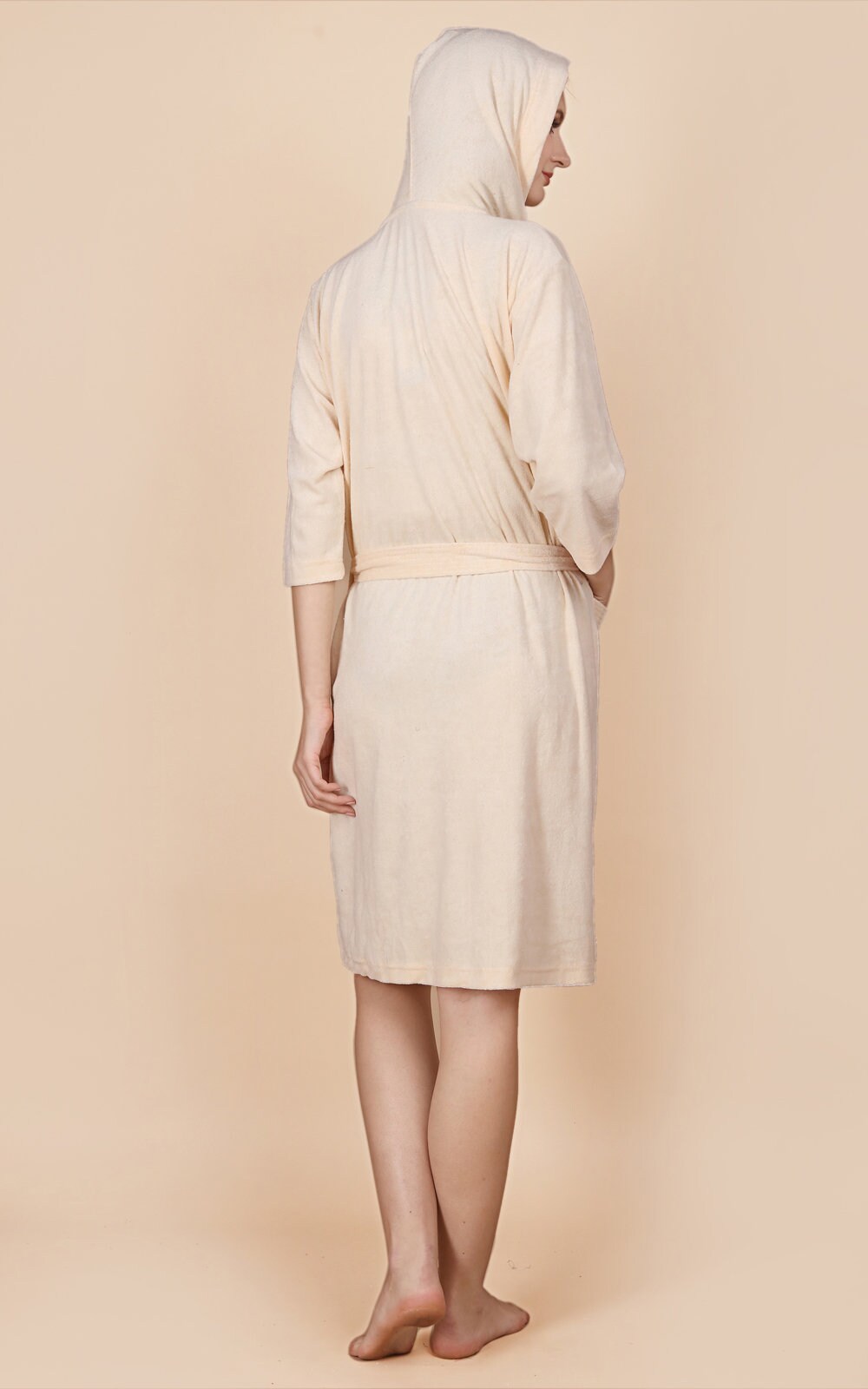 Women's Soft Terry Fabric Half Sleeve Bathrobes With - Etsy
